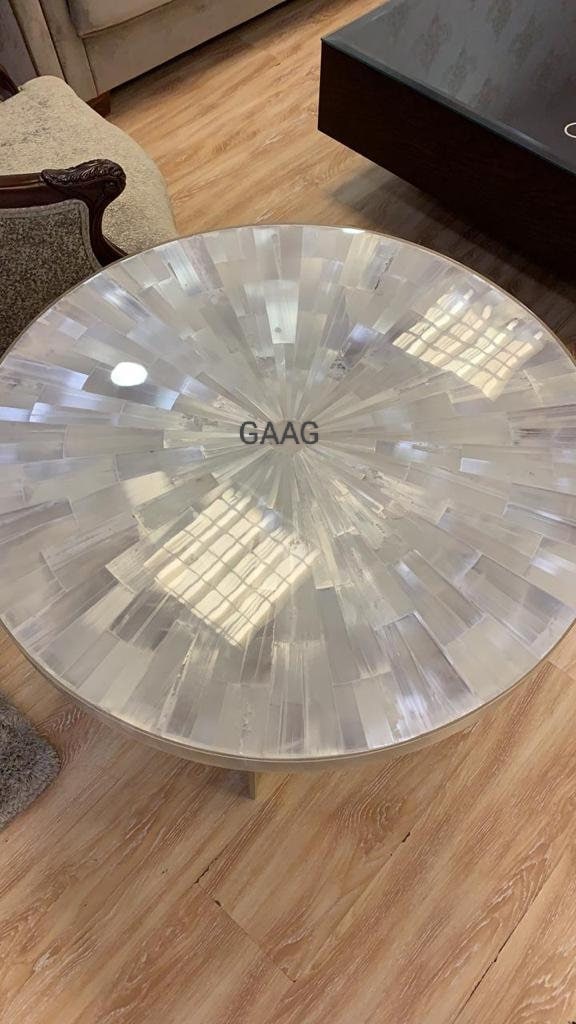 Selenite Round Table Top Dining Table Coffee Table Can Be - Etsy