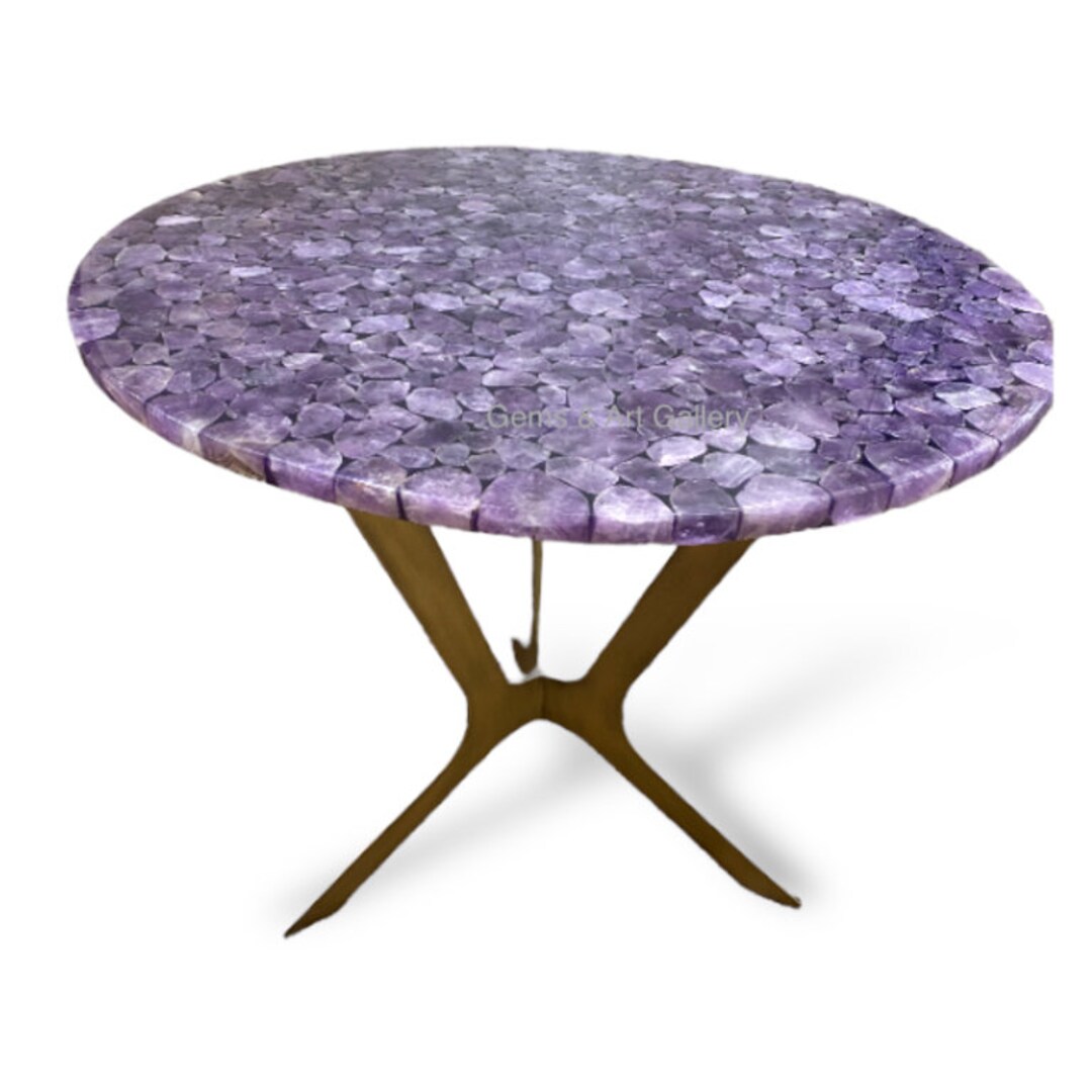 Natural Amethyst Table Top | Dining Table Top | Bartop | Coffee Table ...