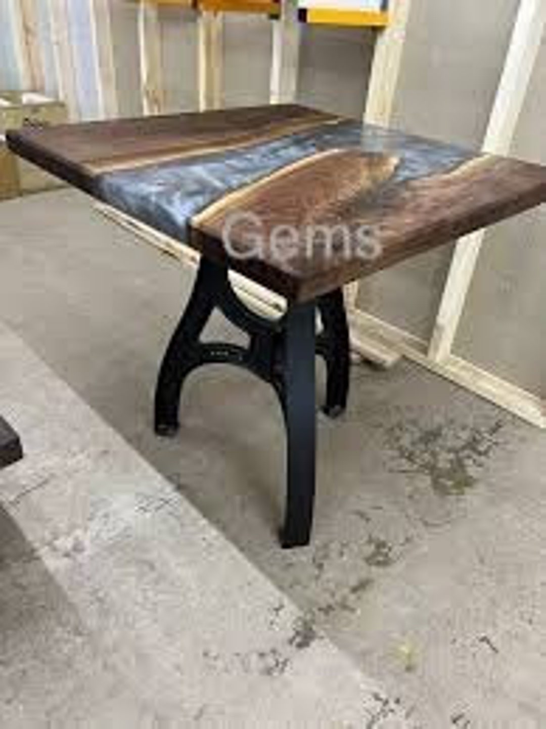 Epoxy Table Top With Acacia Wood Dining Table Top Live Edge Wooden ...