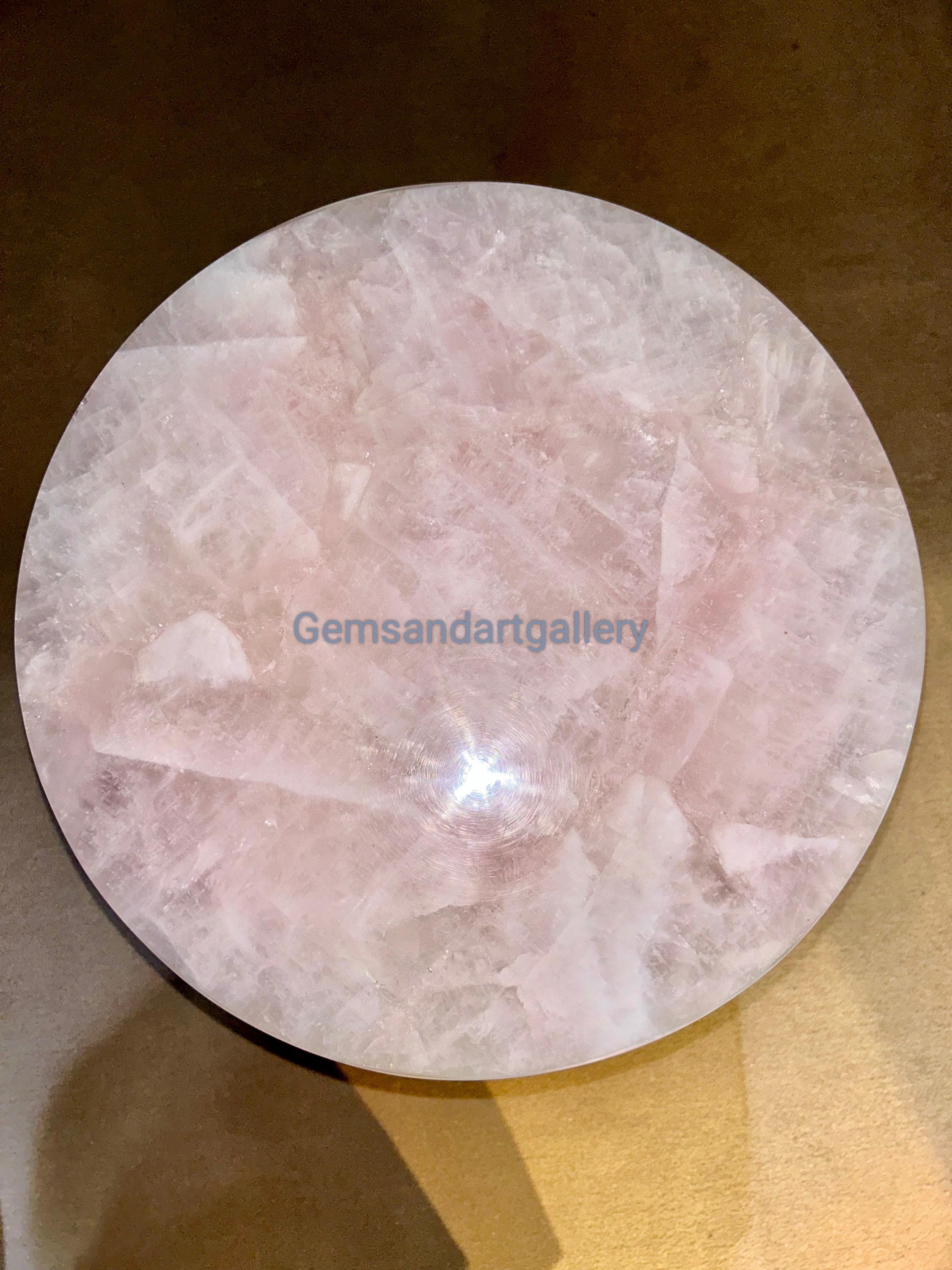 Rose Quartz Round Table Top, Dining Table, Coffee Table customisable - Etsy