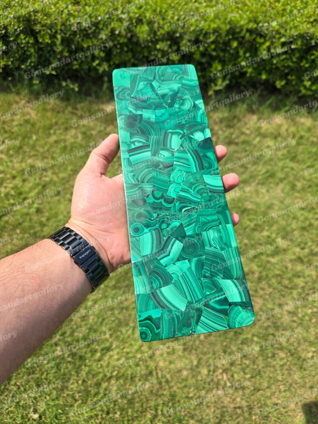 Beautiful Rectangular Malachite Table Top | Dining Table Top | Coffee ...