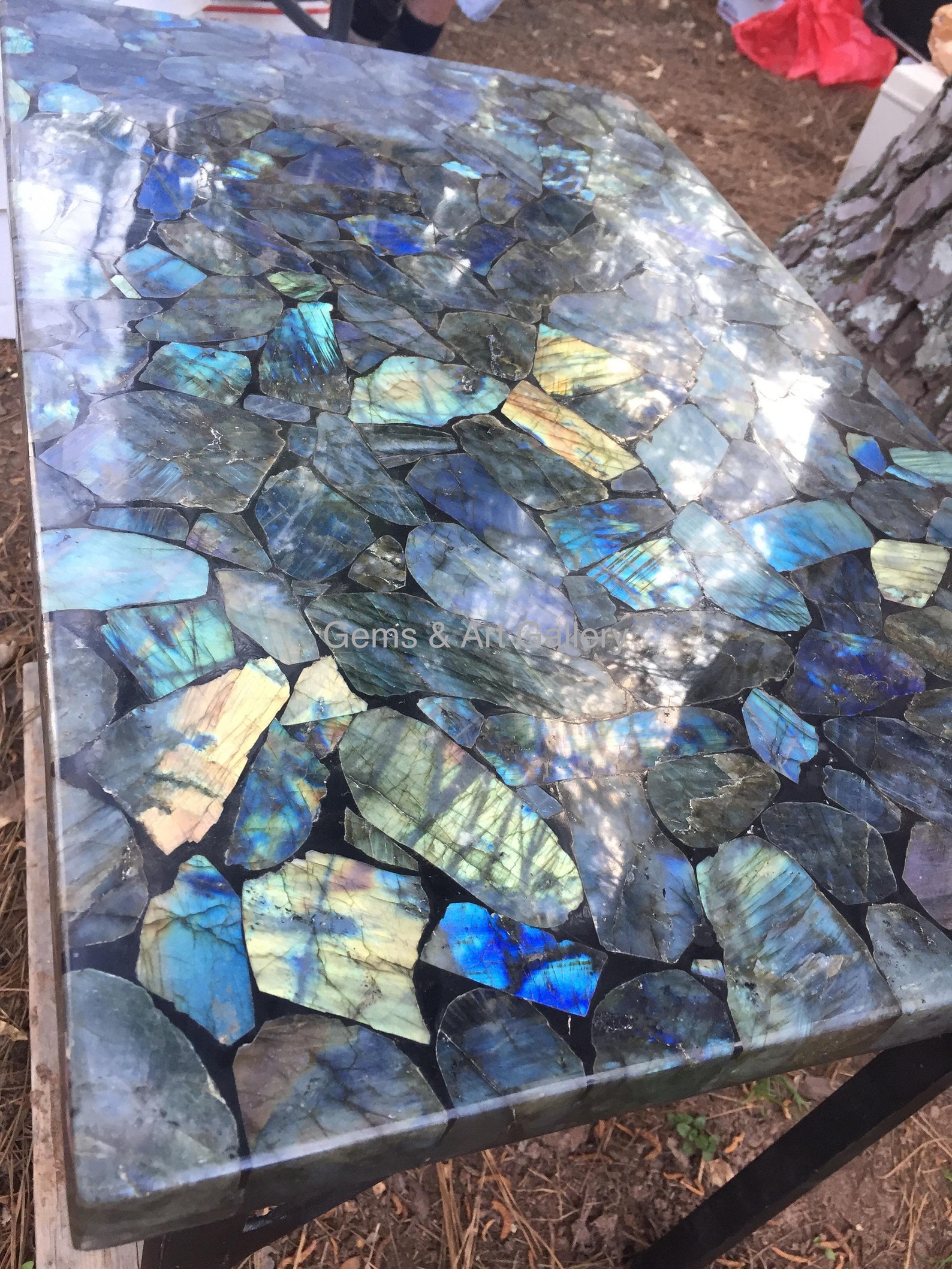 Rectangular Labradorite Table Top | Coffee Table Top | Dining Table Top ...