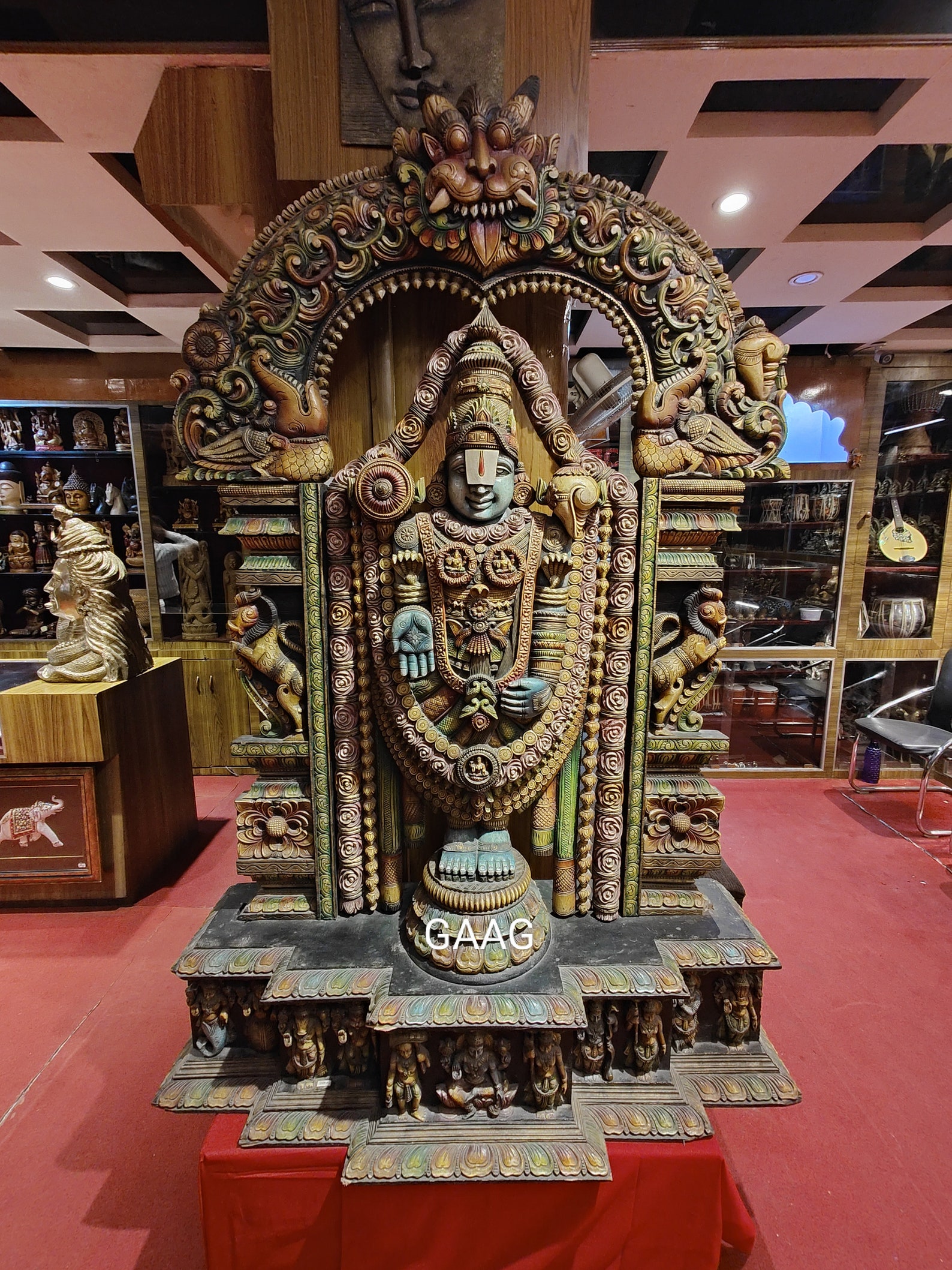 Wooden Figure of Shri Balaji / Lord Balaji / Indian God - Etsy