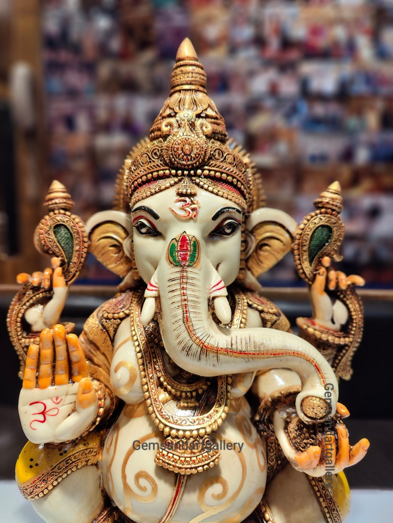 Resin Handmade Statue of Lord Ganesha / Home Decor / Spritual - Etsy