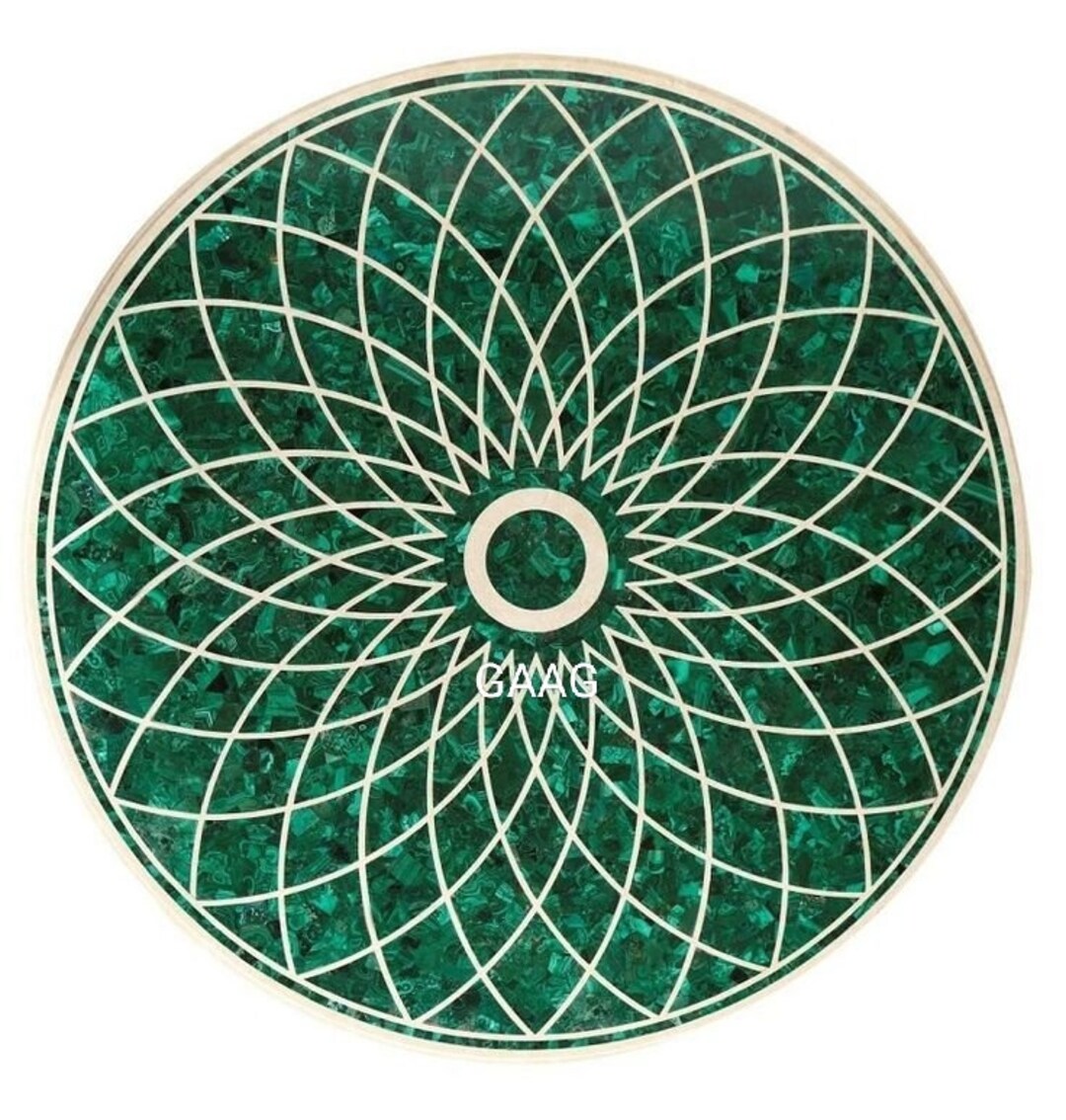 Patterned Malachite Table Top / Dining Table / Coffee Table / Counter ...
