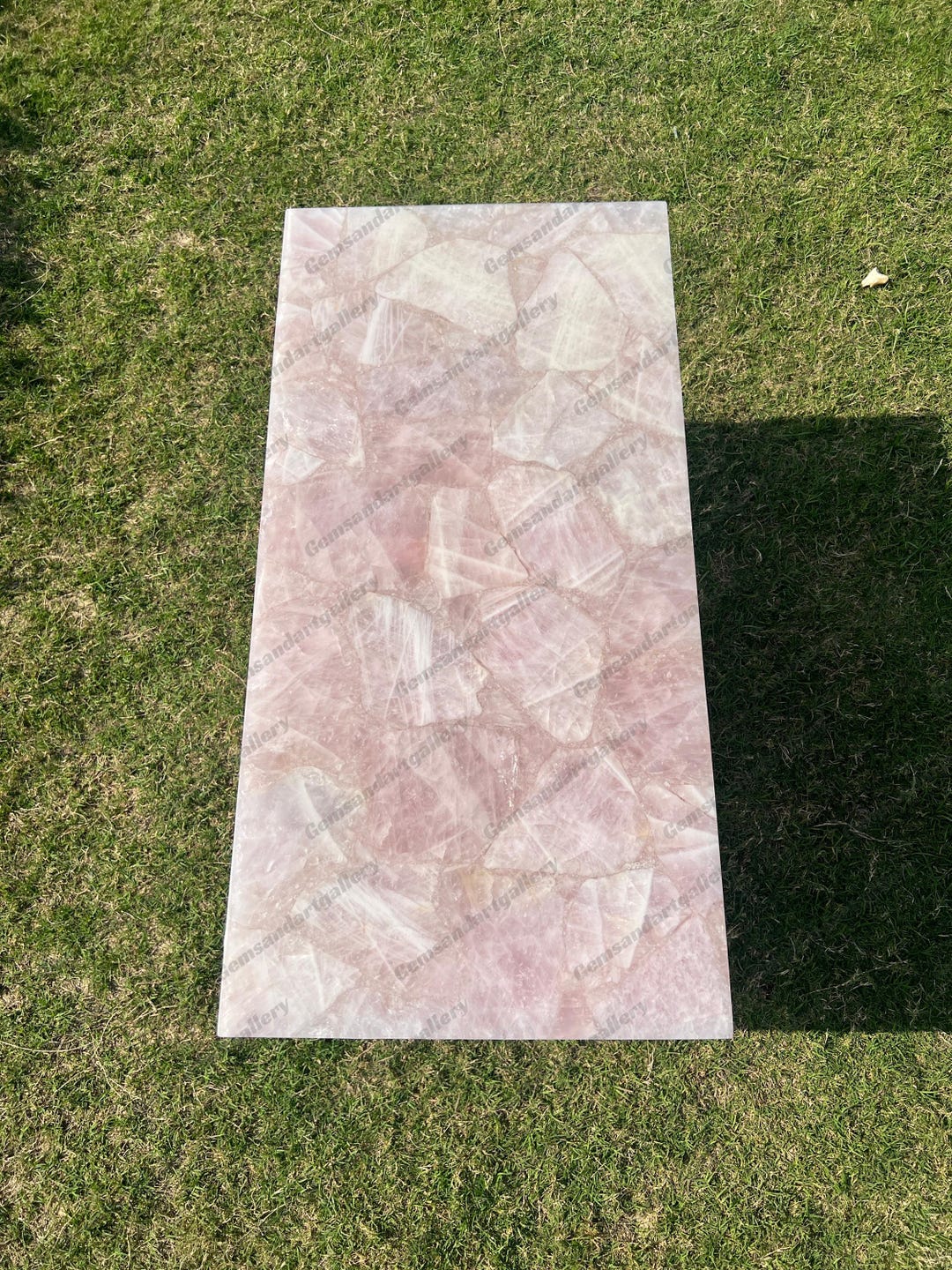 Rectangular Pink Quartz Table Top | Dining Table Top | Coffee Table Top ...