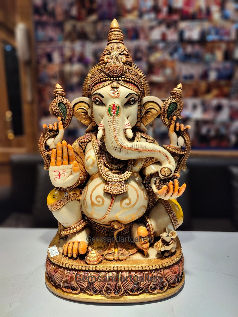 Resin Handmade Statue of Lord Ganesha / Home Decor / Spritual - Etsy