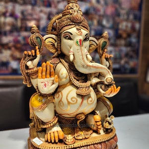 Resin Handmade Statue of Lord Ganesha / Home Decor / Spritual - Etsy