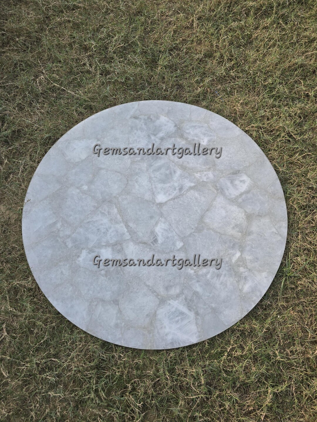 Round White Quartz Table Top | Dining Table Top | Coffee Table Top ...