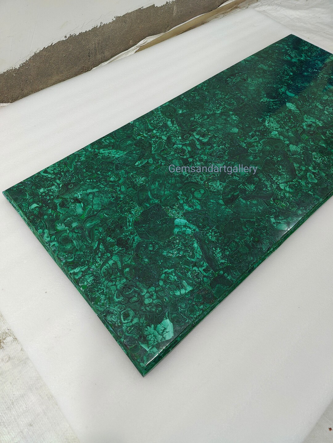 Beautiful Rectangular Malachite Table Top | Dining Table Top | Coffee ...