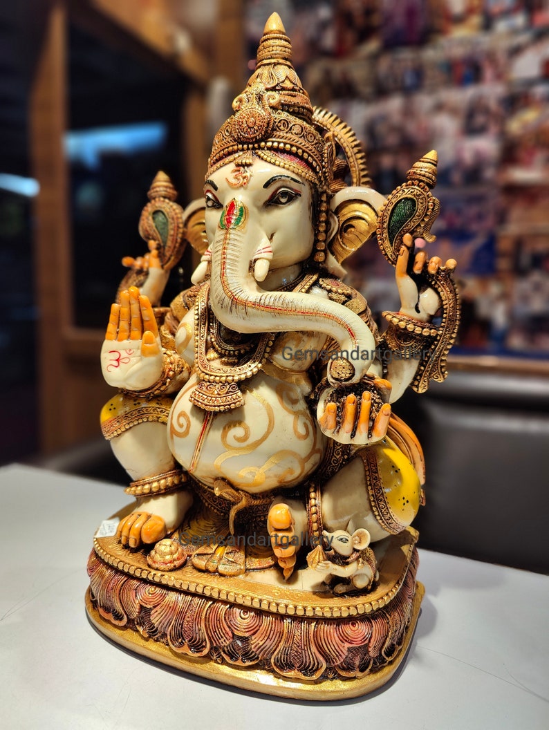 Resin Handmade Statue of Lord Ganesha / Home Decor / Spritual - Etsy