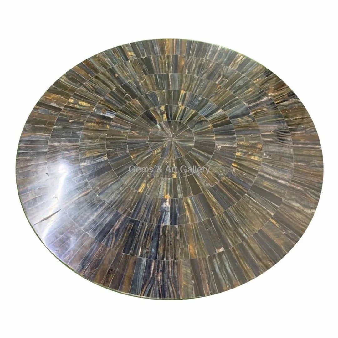 Tiger Eye Round Table Top | Dining Table Top | Coffee Table Top ...