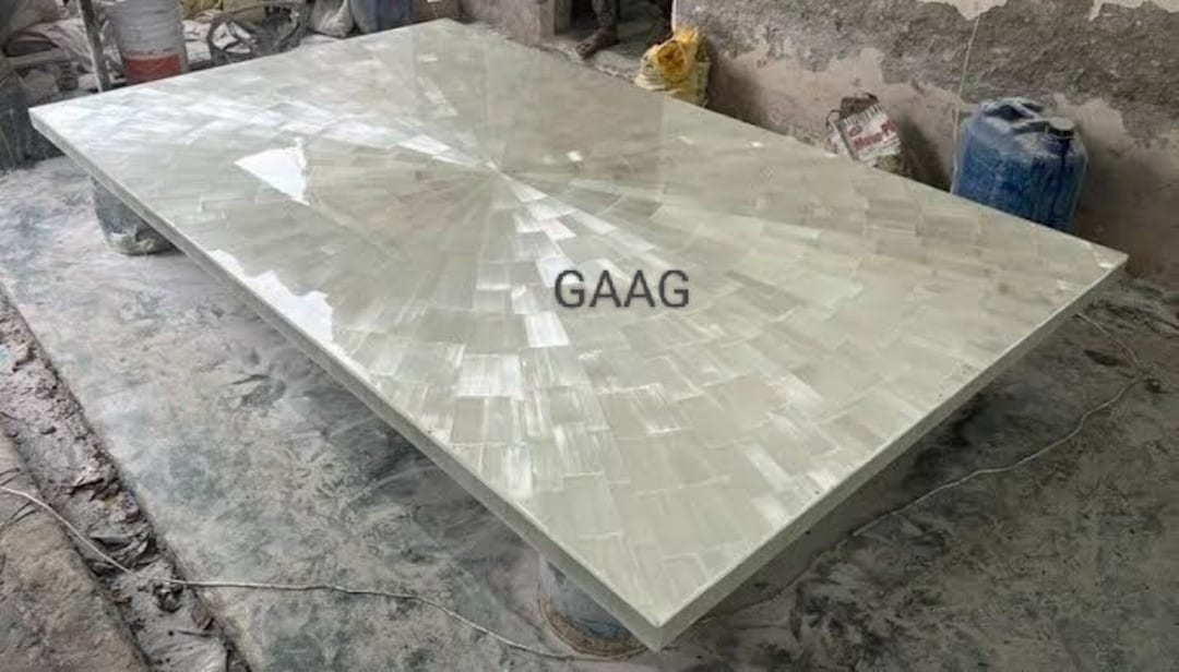 Selenite Table Top | Dining Table Top | Living Room Table Top | Coffee ...