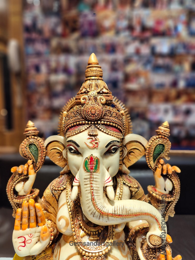 Resin Handmade Statue of Lord Ganesha / Home Decor / Spritual - Etsy