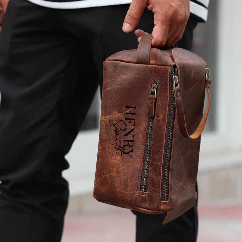 Small Leather Travel Kit - Etsy