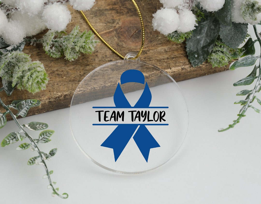 Colon Cancer Gifts Blue Ribbon Gift Colon Colon Rectum Cancer - Etsy