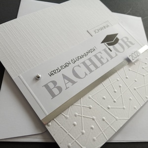 Karte zum bestandenen Bachelor Master Matura Diplom Staatsexamen ...