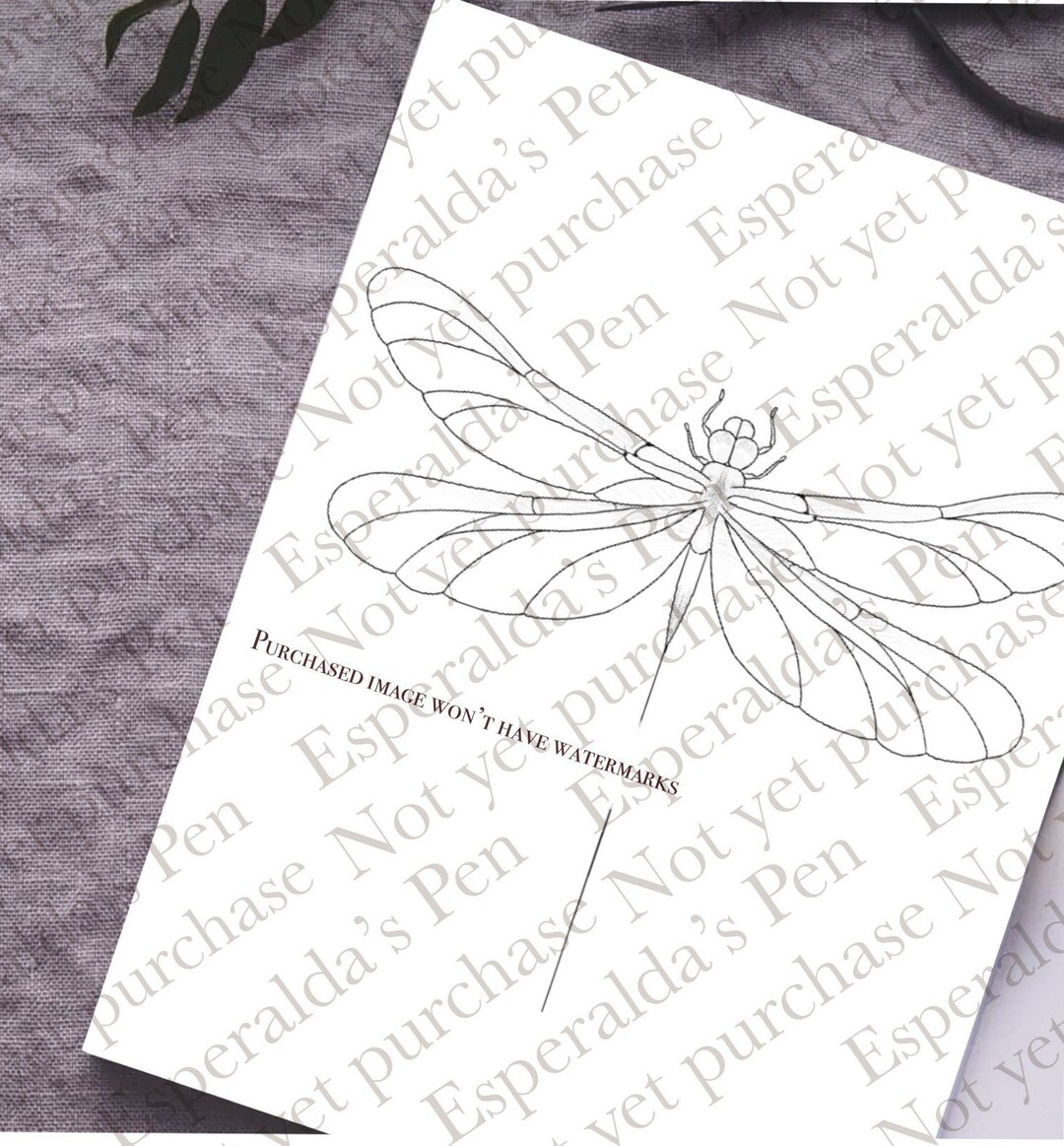 Dragonfly Tattoo Design Instant Download L Fine Line Dragonfly Tattoo ...