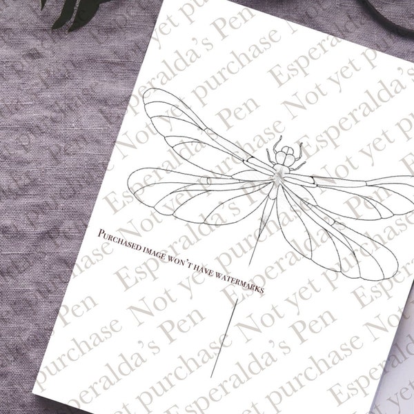Dragonfly Tattoo - Etsy