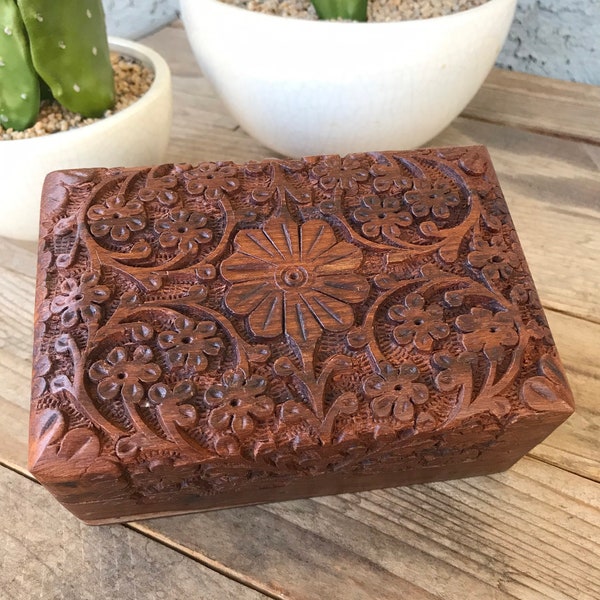 Carved Jewelry Box - Etsy