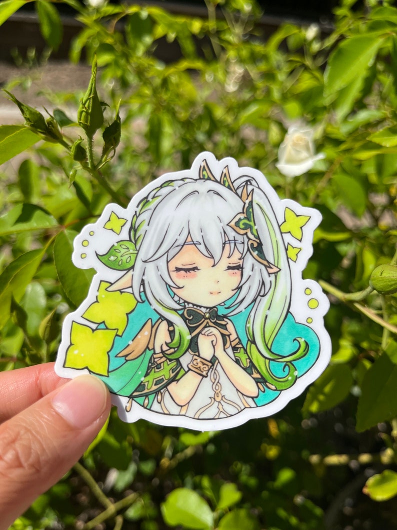 Genshin Impact NAHIDA Vinyl Sticker Cute Anime Kawaii Chibi Stickers - Etsy