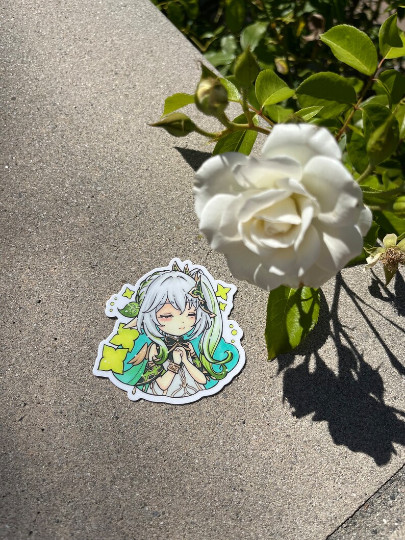 Genshin Impact NAHIDA Vinyl Sticker Cute Anime Kawaii Chibi Stickers - Etsy