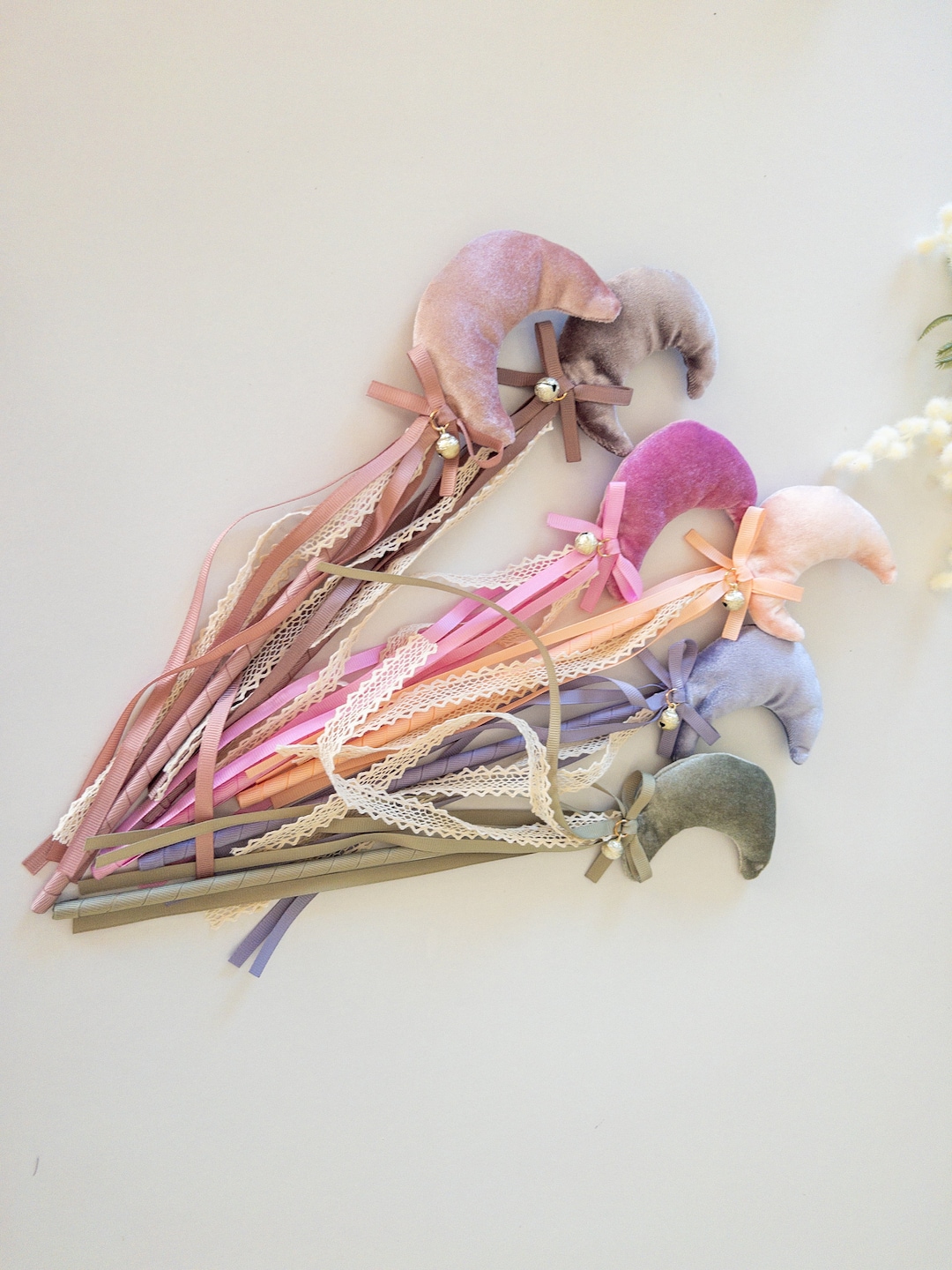 High Quality Velvet Fairy Wands, Moon Wands Pretend Play Soft Light ...