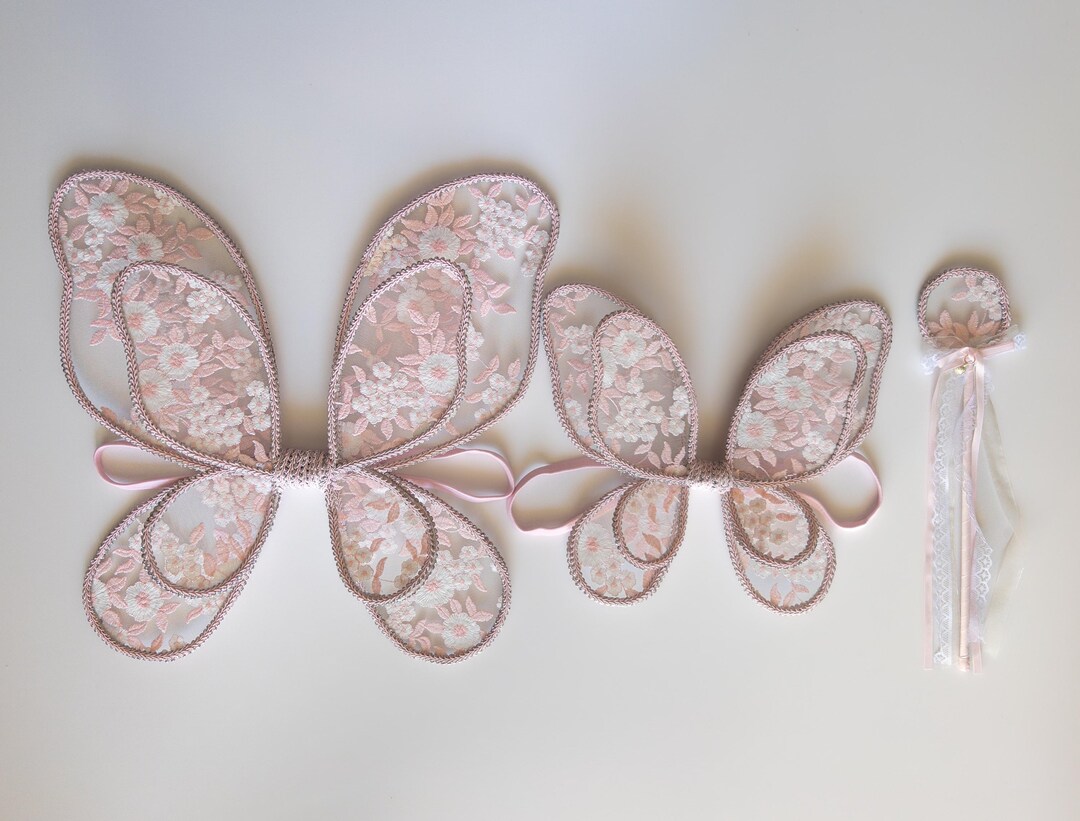 Baby & Child 3D Floral Fairy Double Wing Dressup Quality Crafted Wings ...