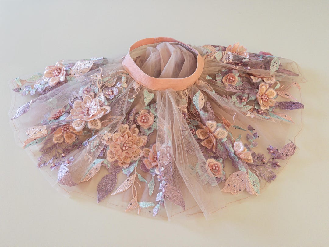 High Quality Floral Embroidery Tutu Skirt Child Tutu Tulle Fairy Skirt ...