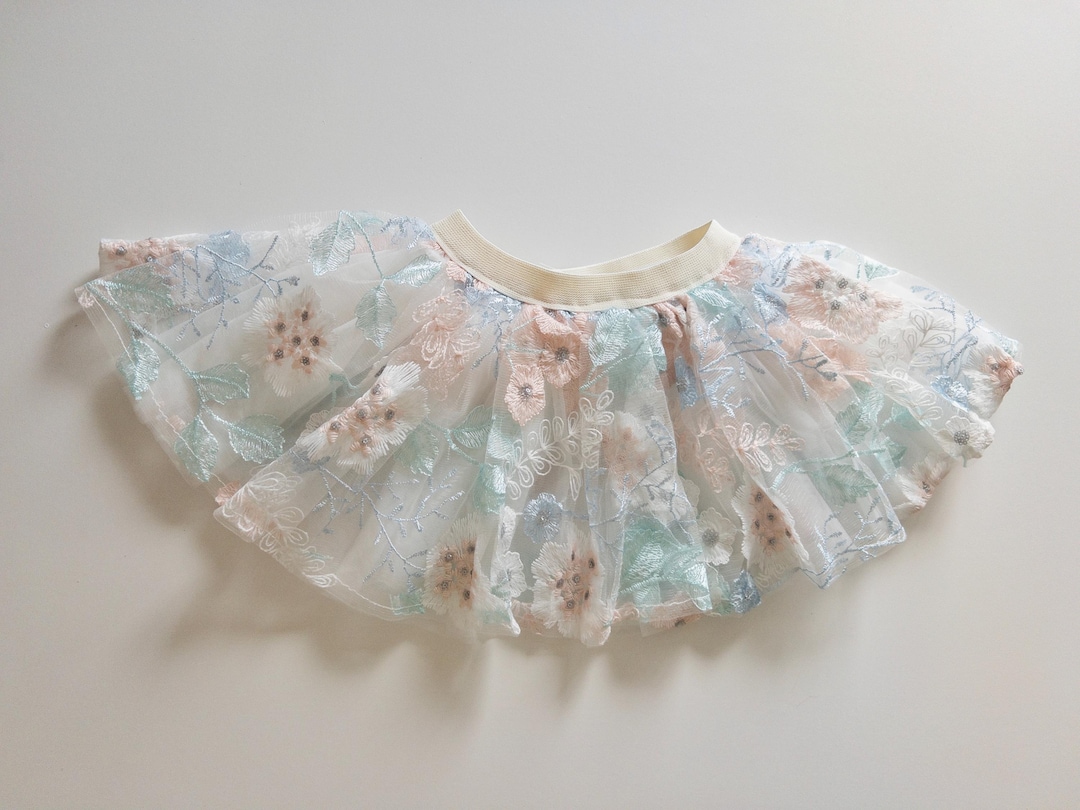 Floral Embroidery Tutu Skirt Baby Tutu Child Tutu Tulle Fairy Skirt ...