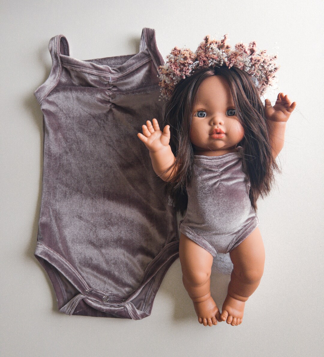 Velvet Leotard Dolly and Child Minikane Miniland Mini Colettos Leotard ...