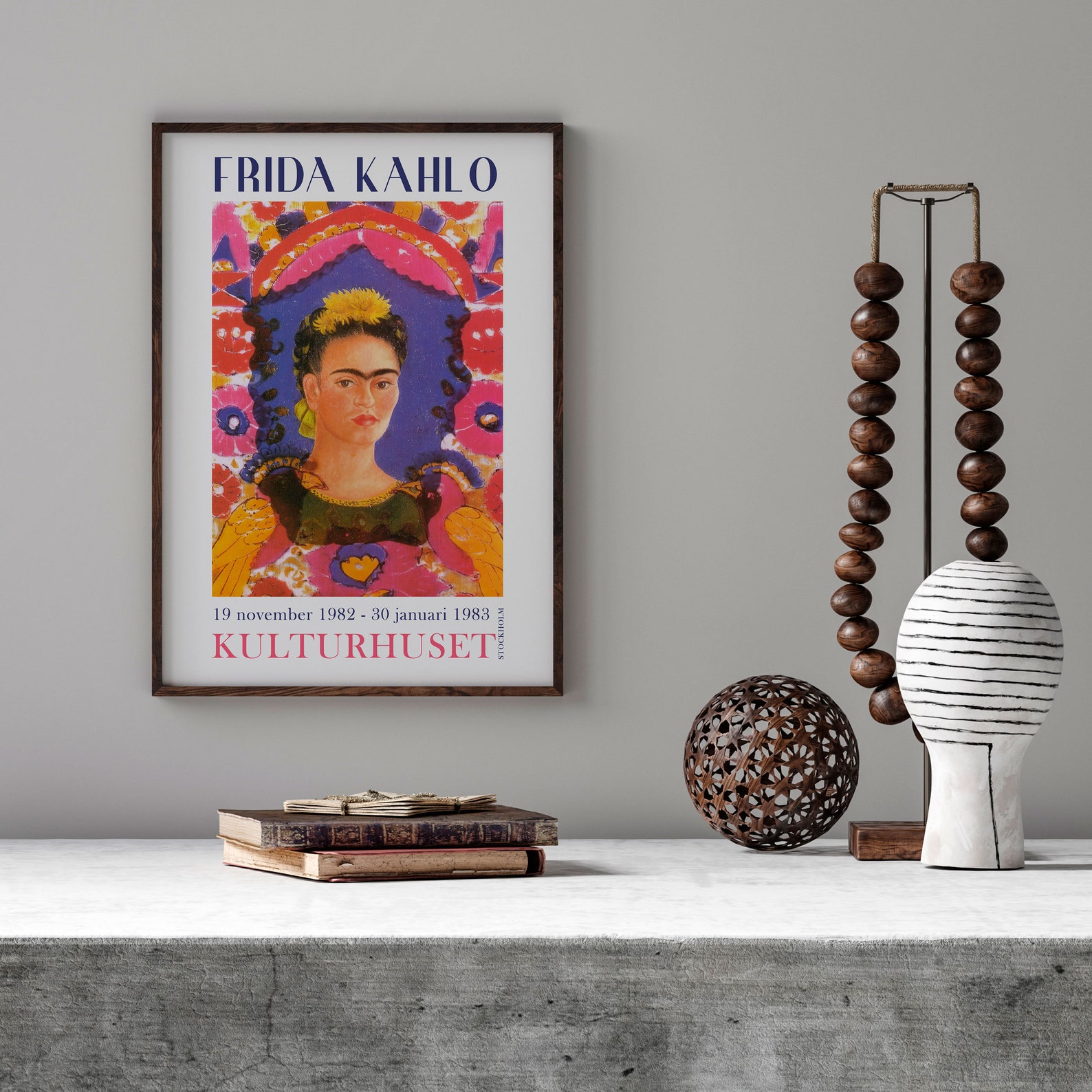 Frida Kahlo Art Exhibition Poster Frida Kahlo Art Print | Etsy