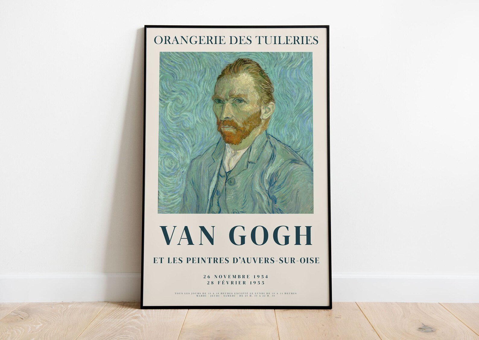 Vincent Van Gogh Self Portrait Exhibition Poster Vincent Van | Etsy
