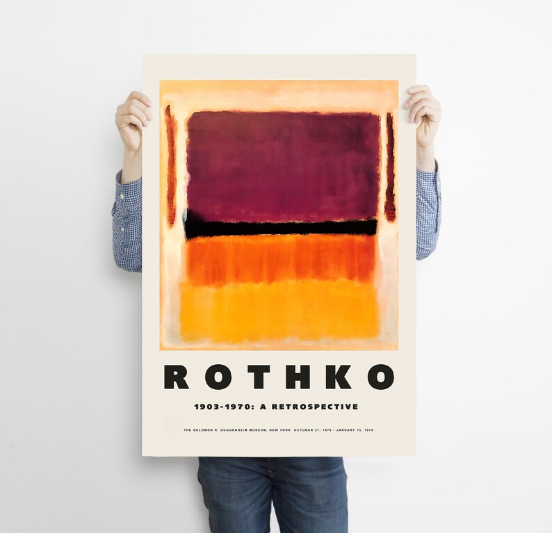 Mark Rothko Art Exhibition Poster Rothko Art Print Modern | Etsy