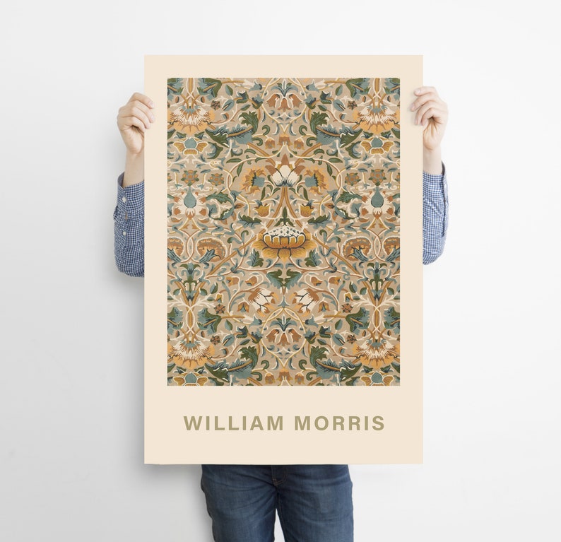 William Morris exhibition Print William Morris Poster | Etsy
