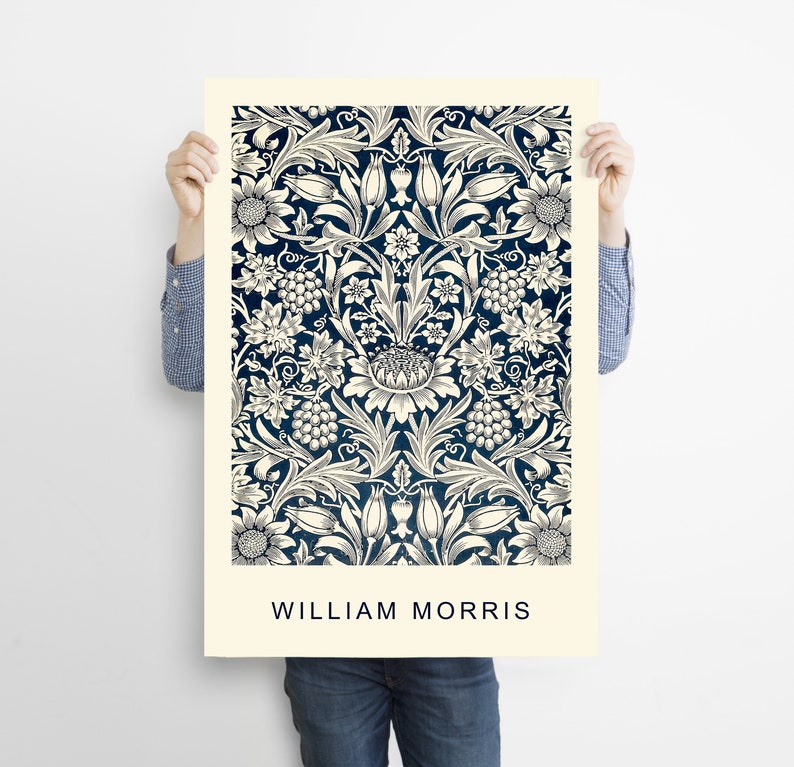 William Morris exhibition Print William Morris Poster | Etsy