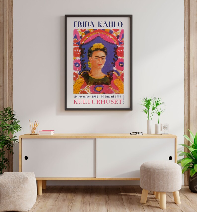 Frida Kahlo Art Exhibition Poster Frida Kahlo Art Print | Etsy
