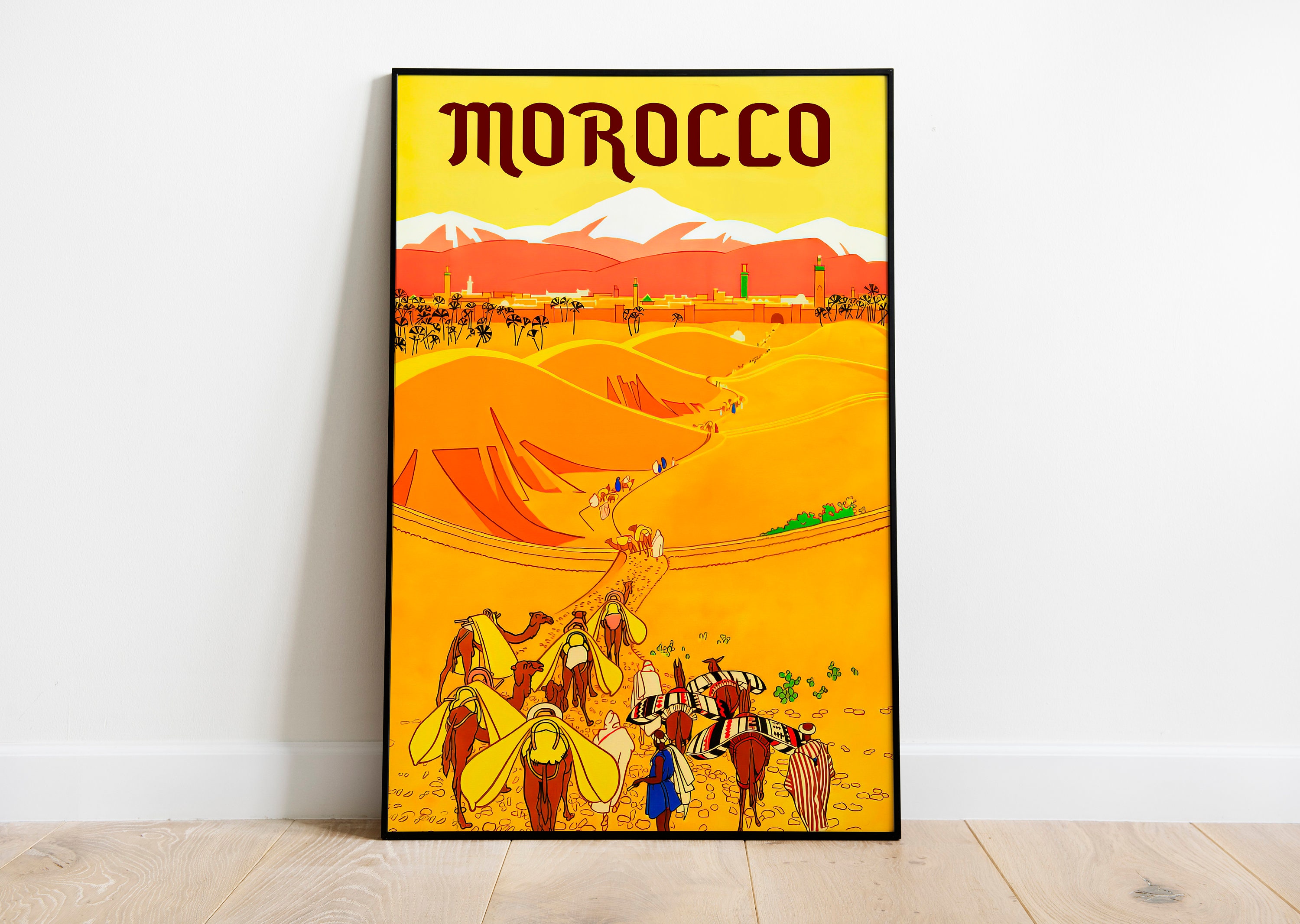 Morocco Wall Decor Print Morocco Vintage Poster Vintage | Etsy