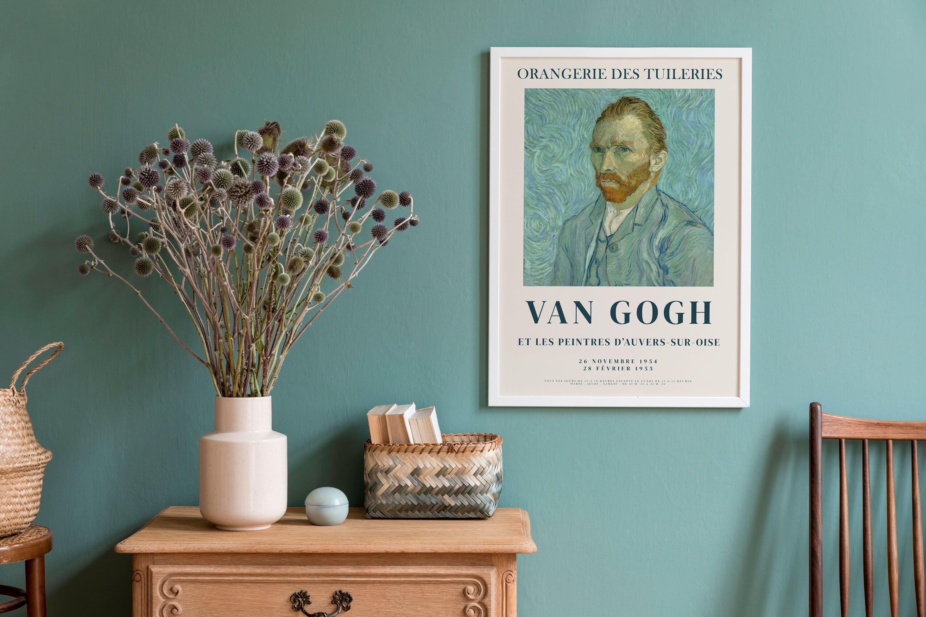 Vincent Van Gogh Self Portrait Exhibition Poster Vincent Van | Etsy