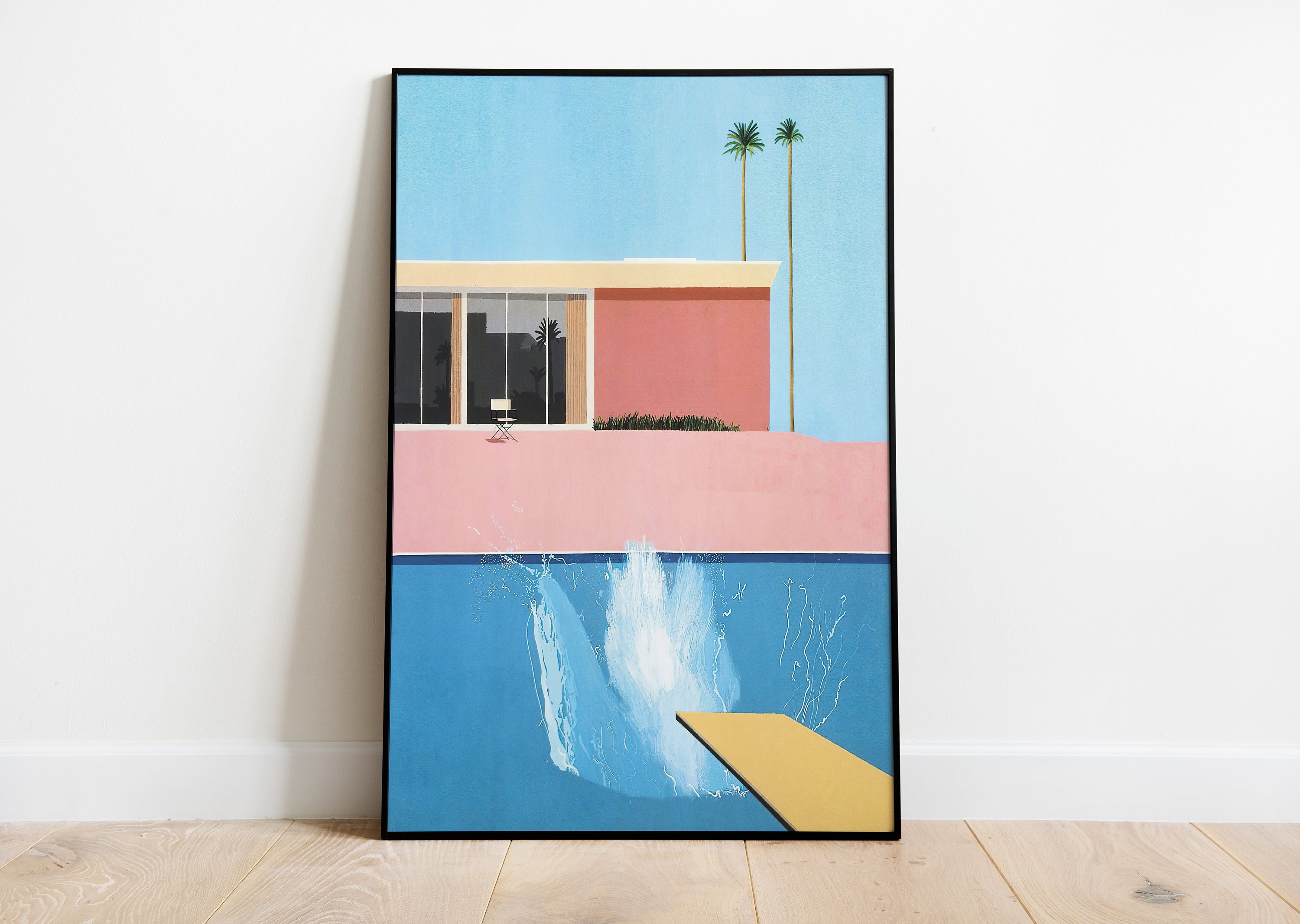 David Hockney 'Bigger Splash' Kunstdruck Etsy