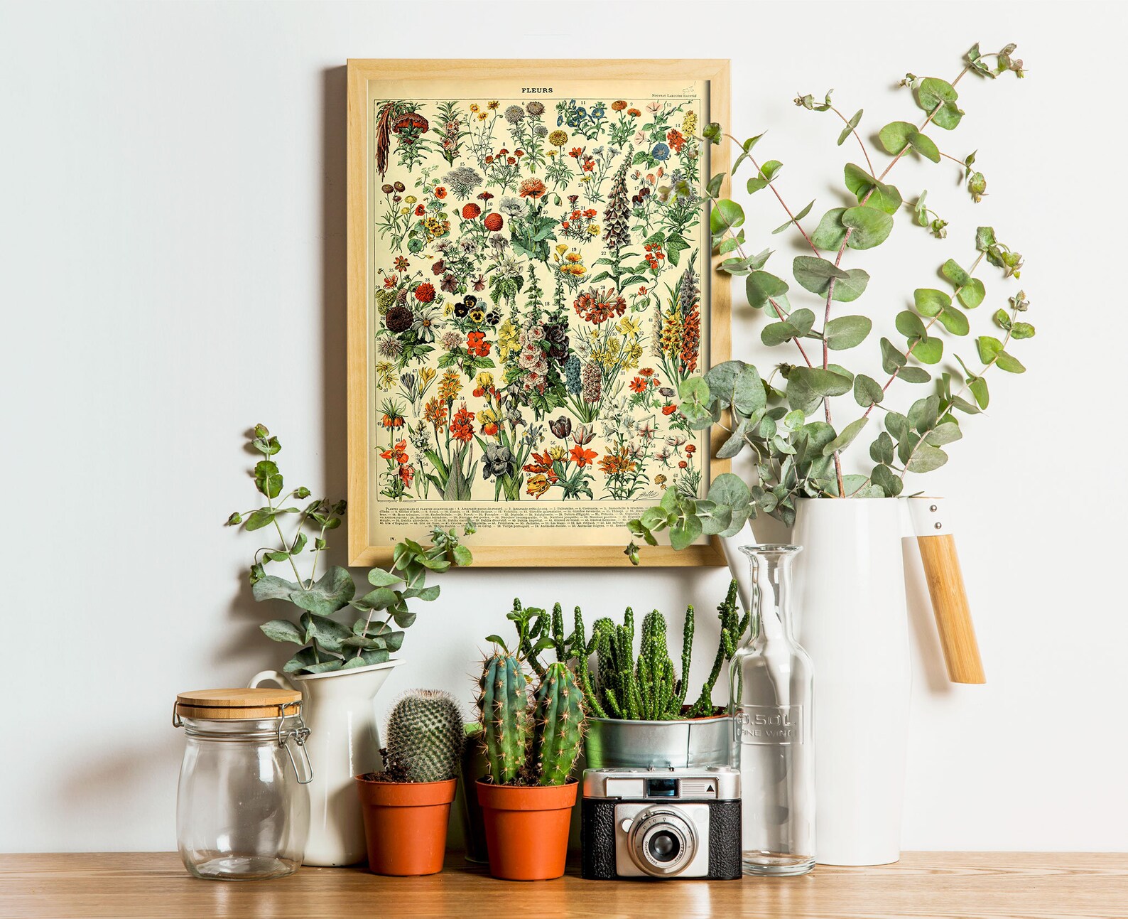 Imprimé floral vintage Imprimé botanique Affiche de fleur | Etsy