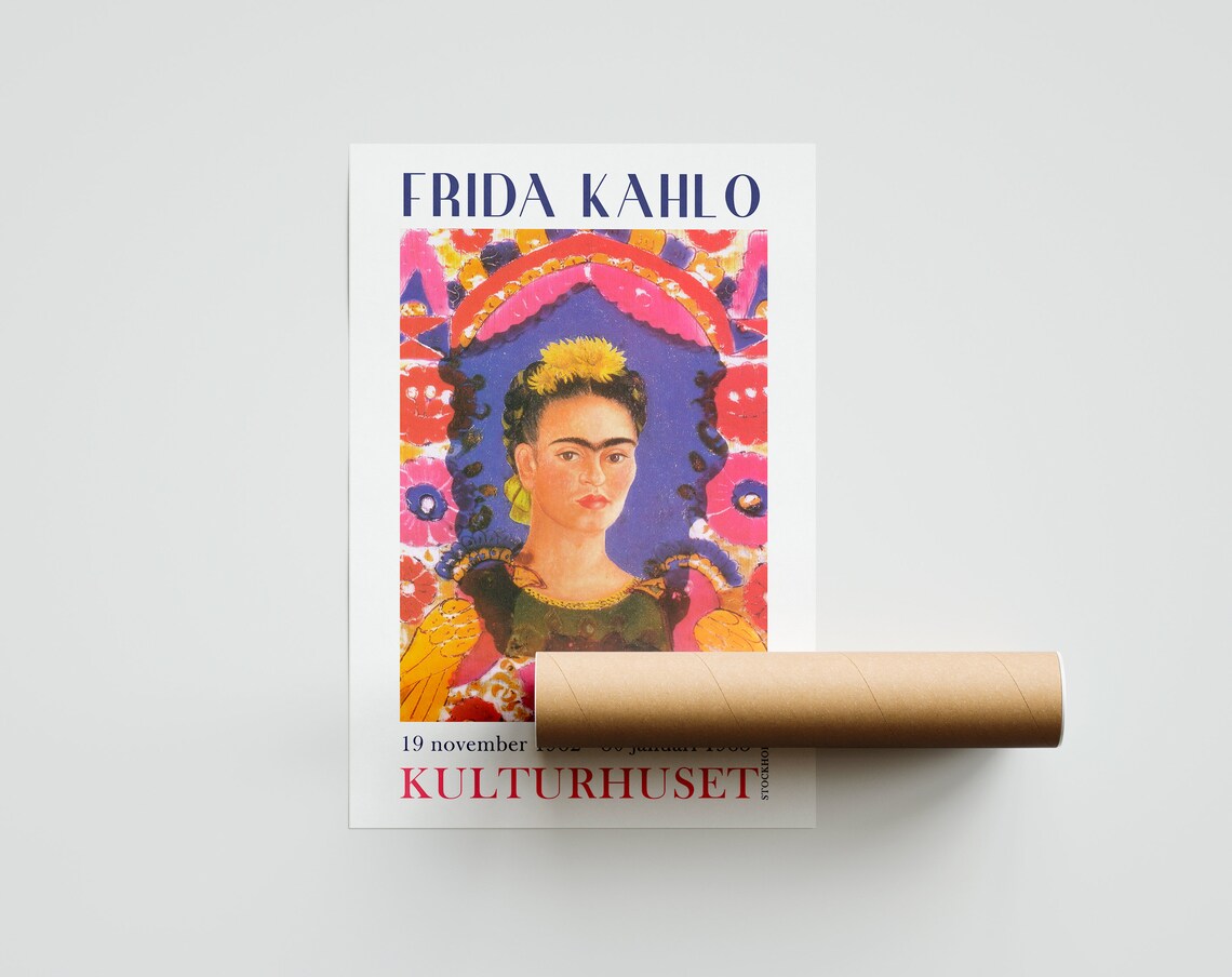 Frida Kahlo Art Exhibition Poster Frida Kahlo Art Print | Etsy