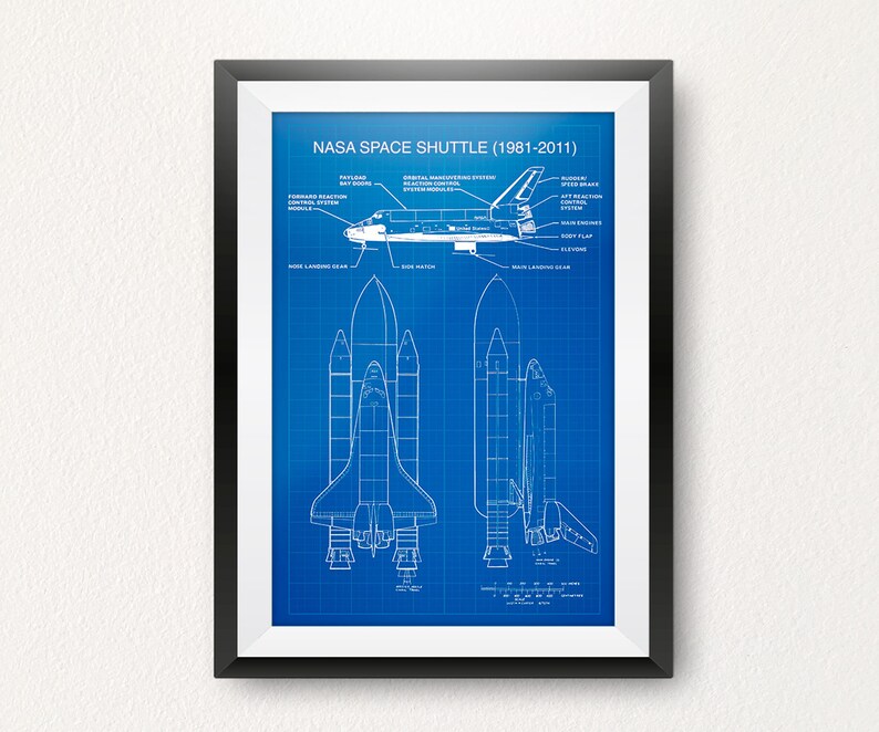 Nasa space shuttle poster - ladegeffect