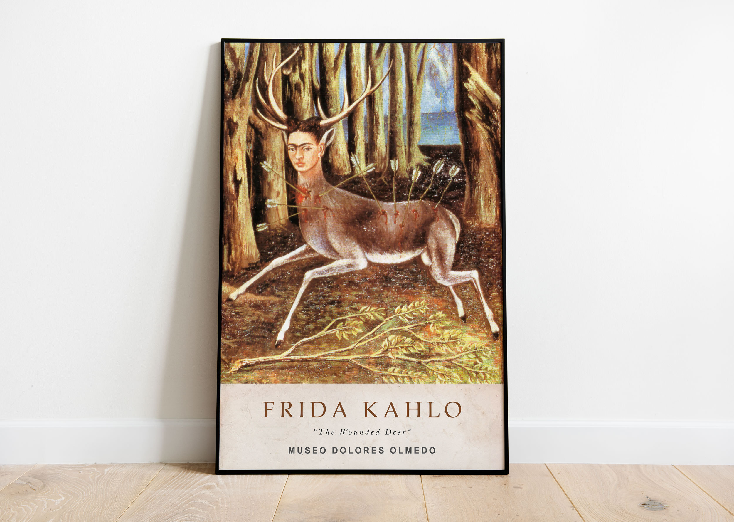 Frida Kahlo Exhibition Poster The Wounded Deer Print Wall | Etsy