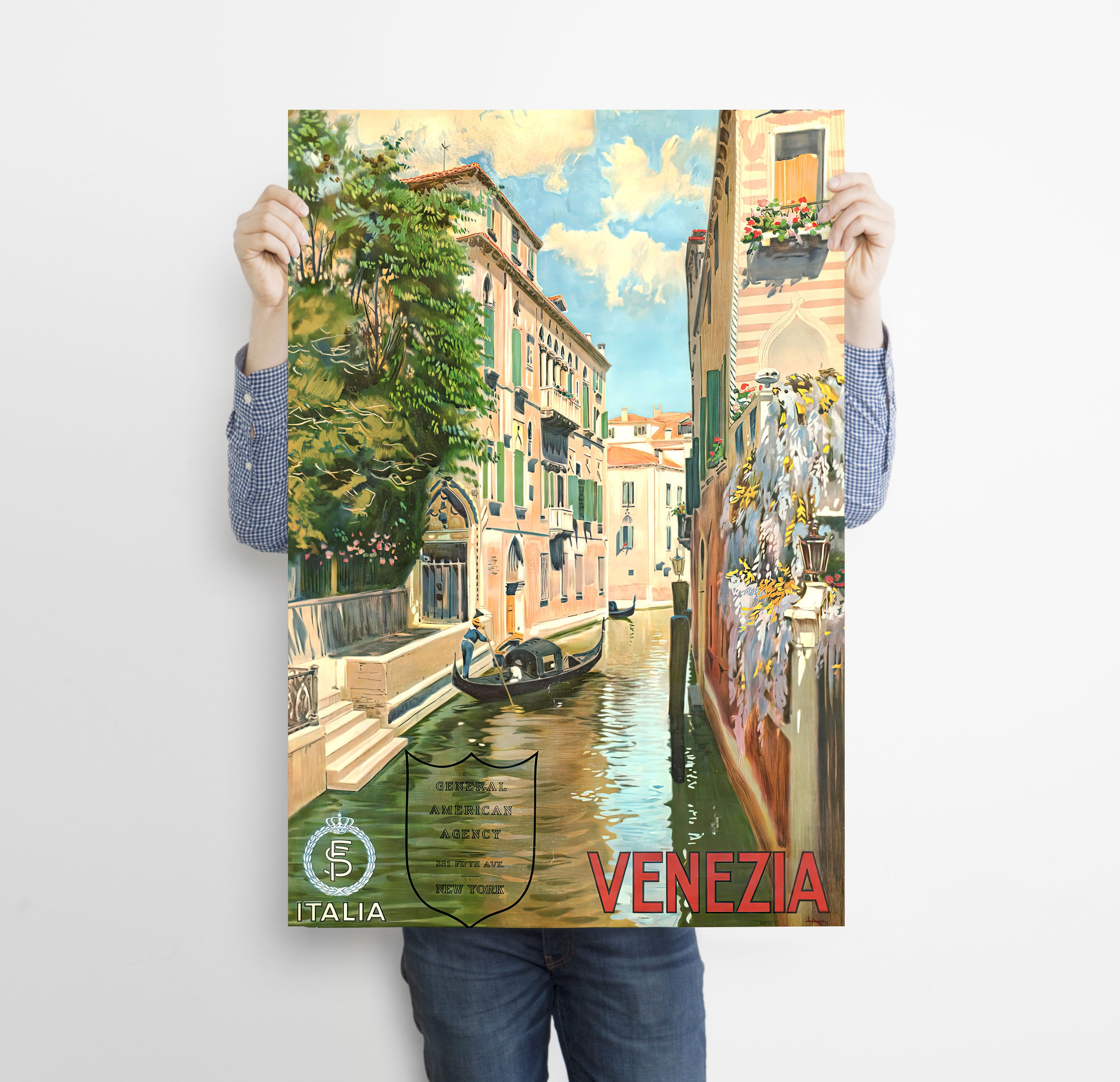 Venice Wall Decor Print Venice Vintage Poster Vintage | Etsy