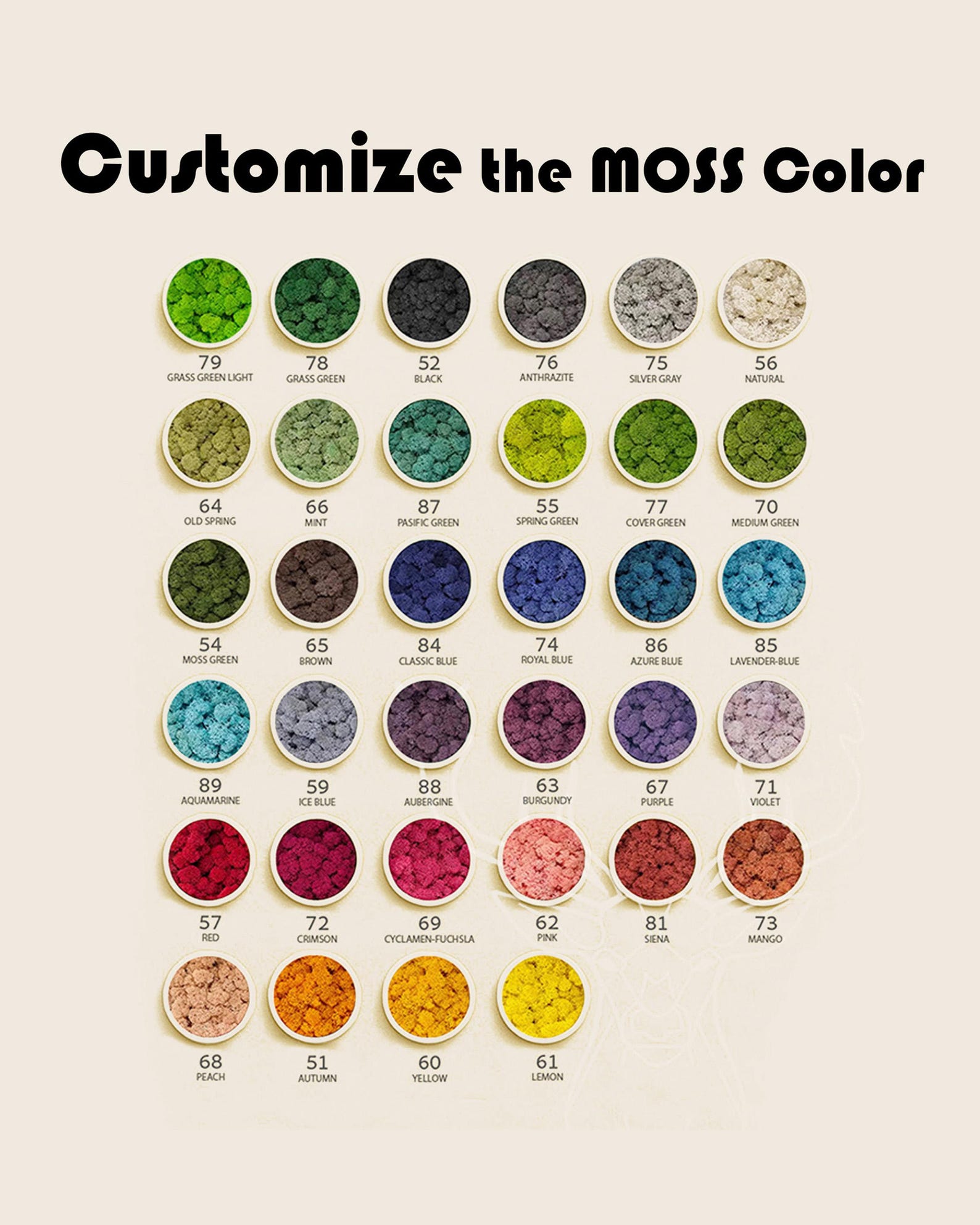 Custom Logo Moss Sign Moss Wall Art Decor Business Logo Moss Sign Bar ...