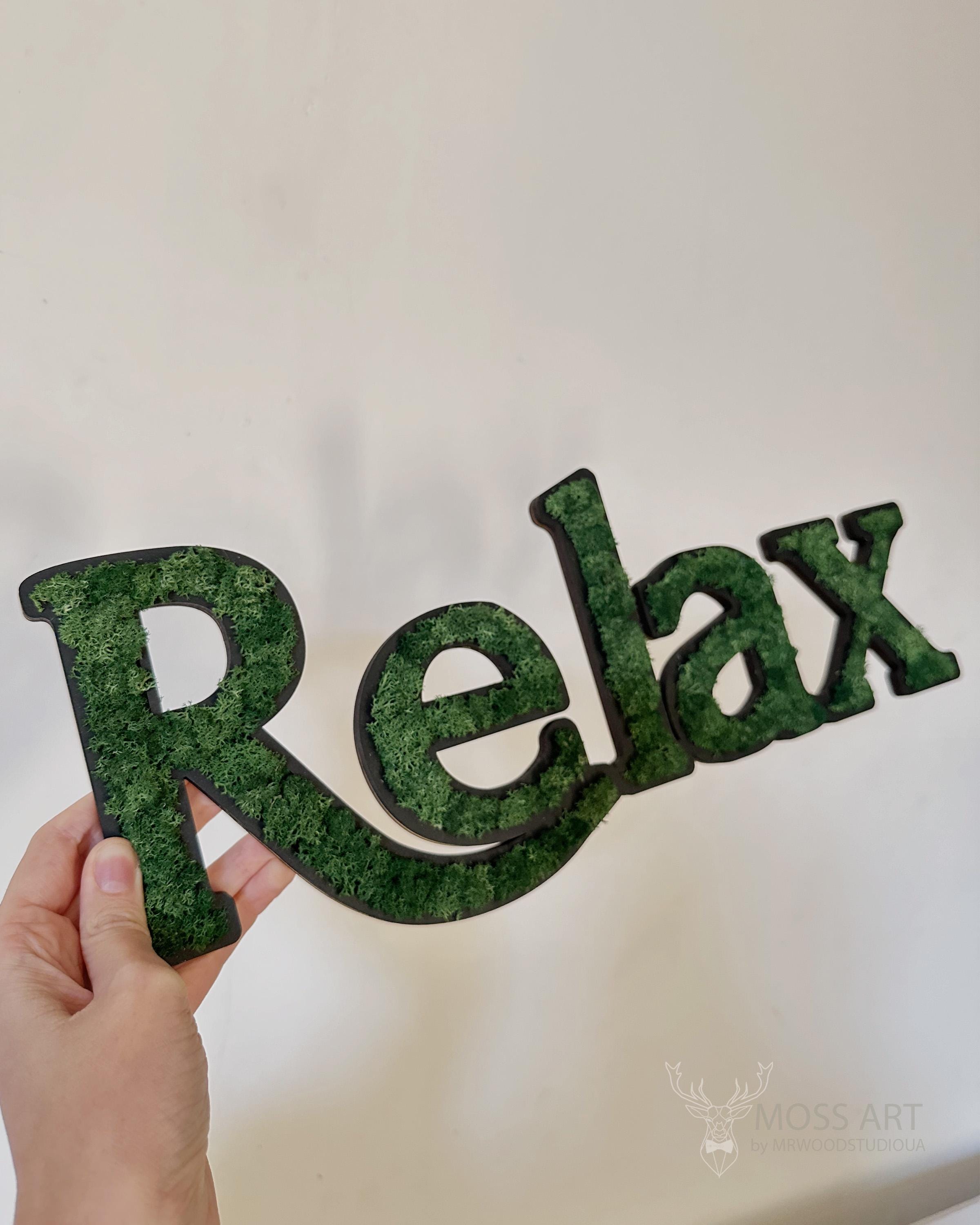 Custom Logo Moss Sign Moss Wall Art Decor Business Logo Moss Sign Bar ...