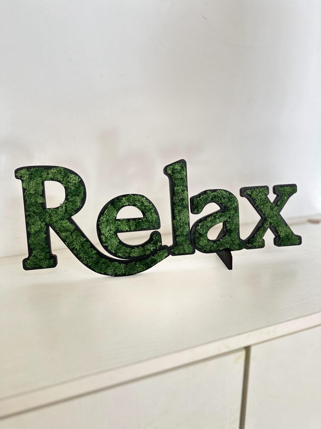 Custom Logo Moss Sign Moss Wall Art Decor Business Logo Moss Sign Bar ...