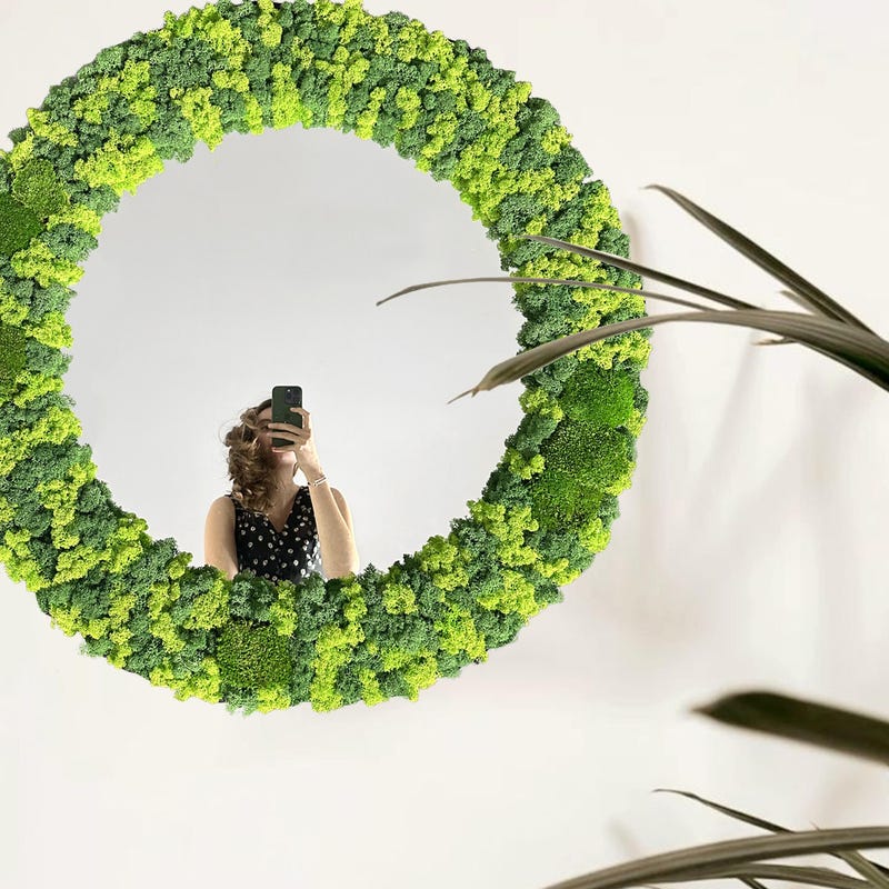 Moss Mirror - Etsy