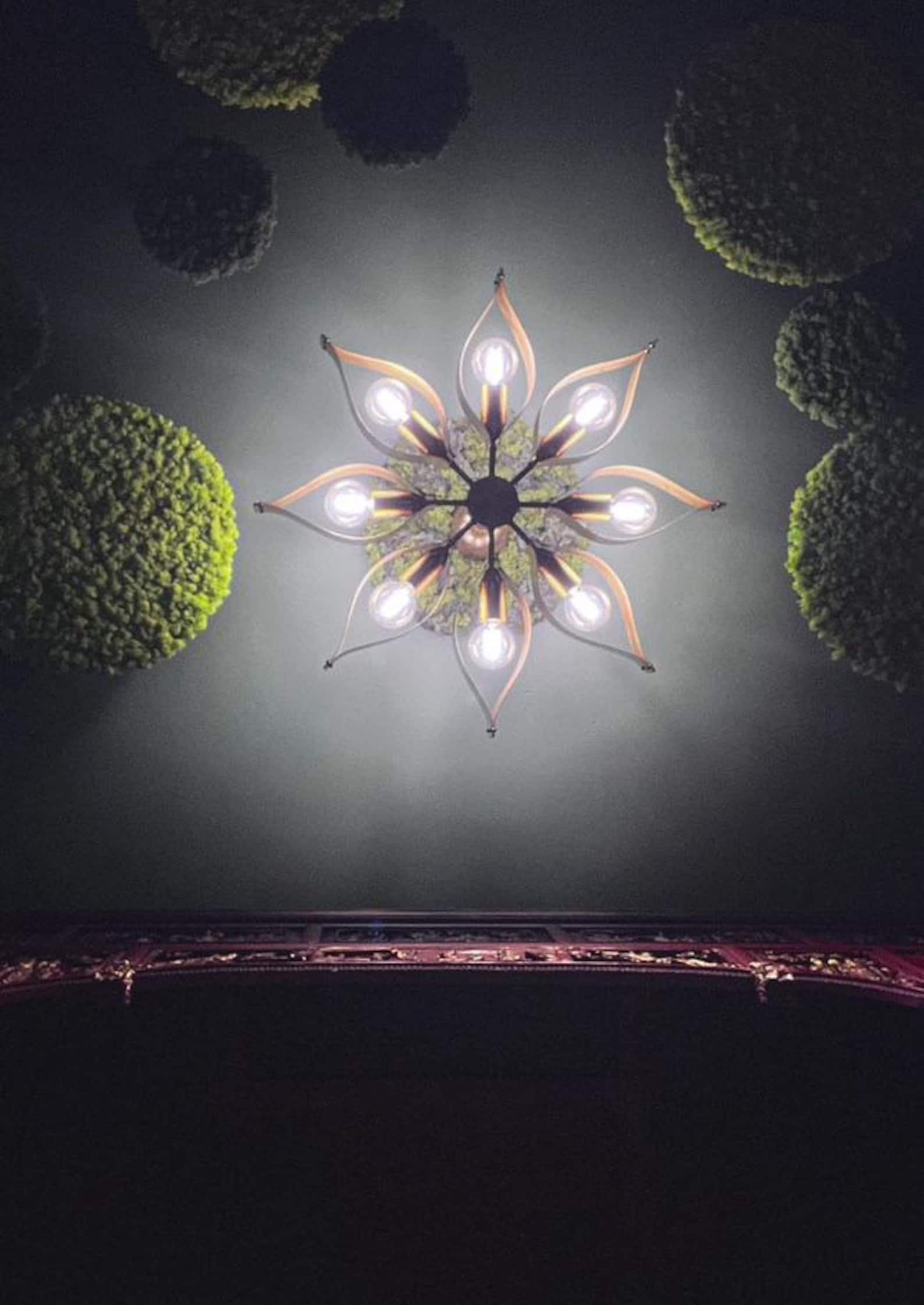 Round Moss Ceiling Art Decor Wall Moss Art Green Moss Ceiling Tiles ...